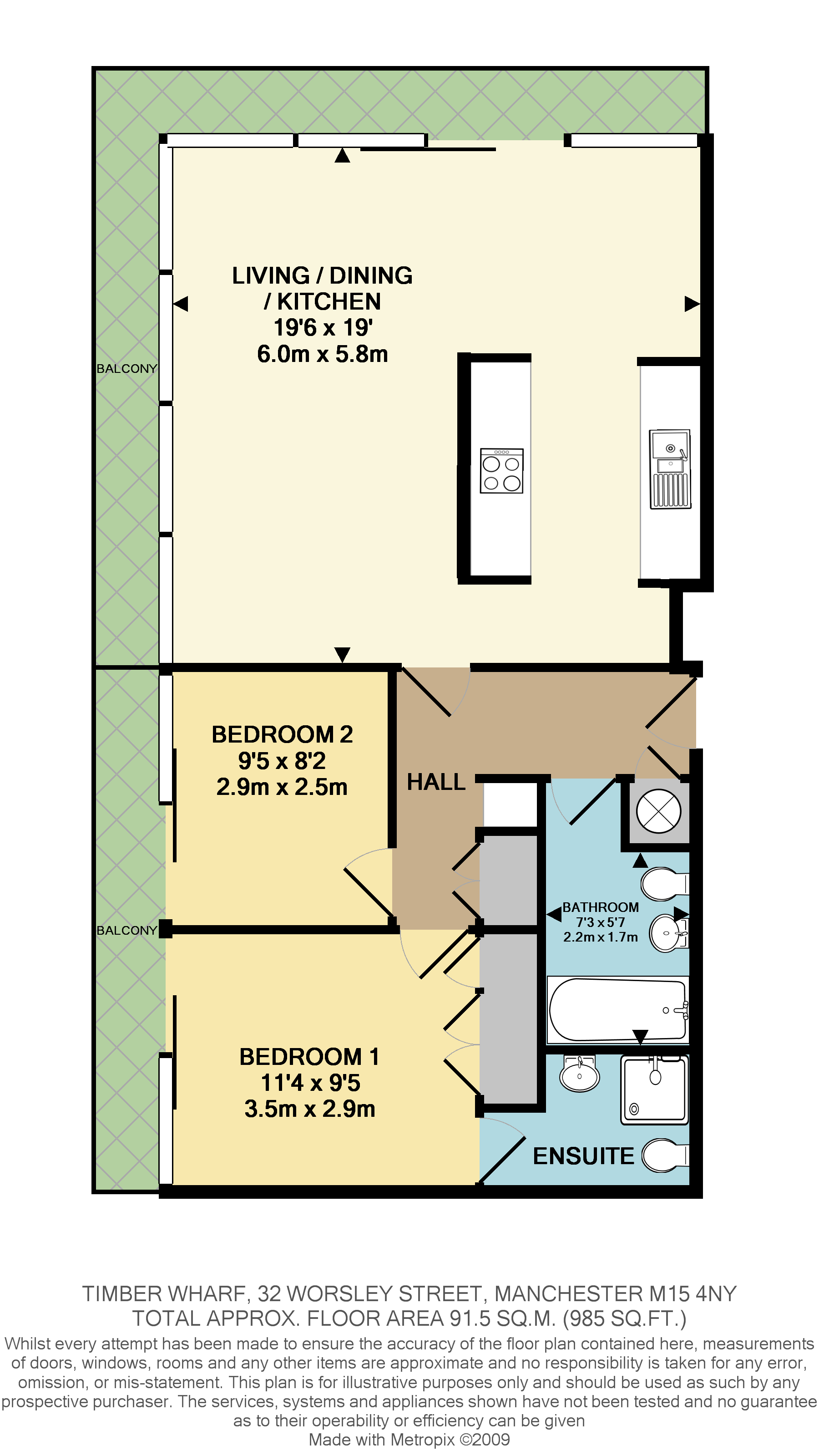 Floor Plan for Timber Wharf, 32 Worsley Street, Manchester M15 4NY